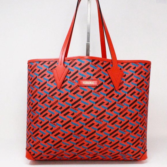 Versace | Bags | Versace La Greca Monogram Tote Bag Item 4834 | Poshmark